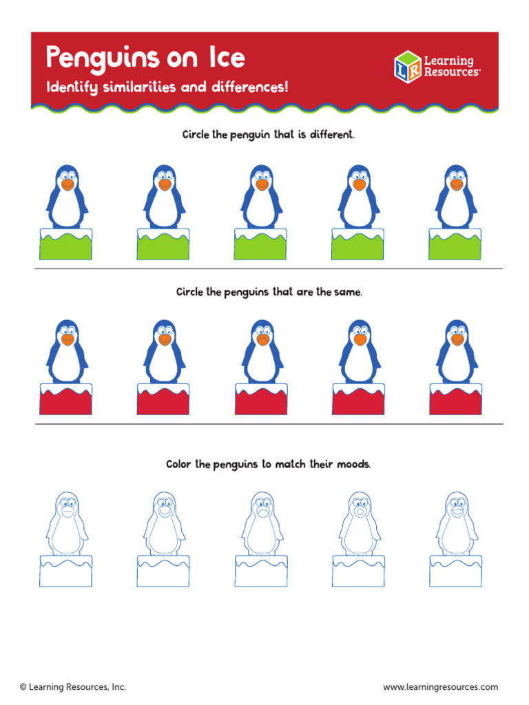 Penguins on Ice Activity Booklet | PDF