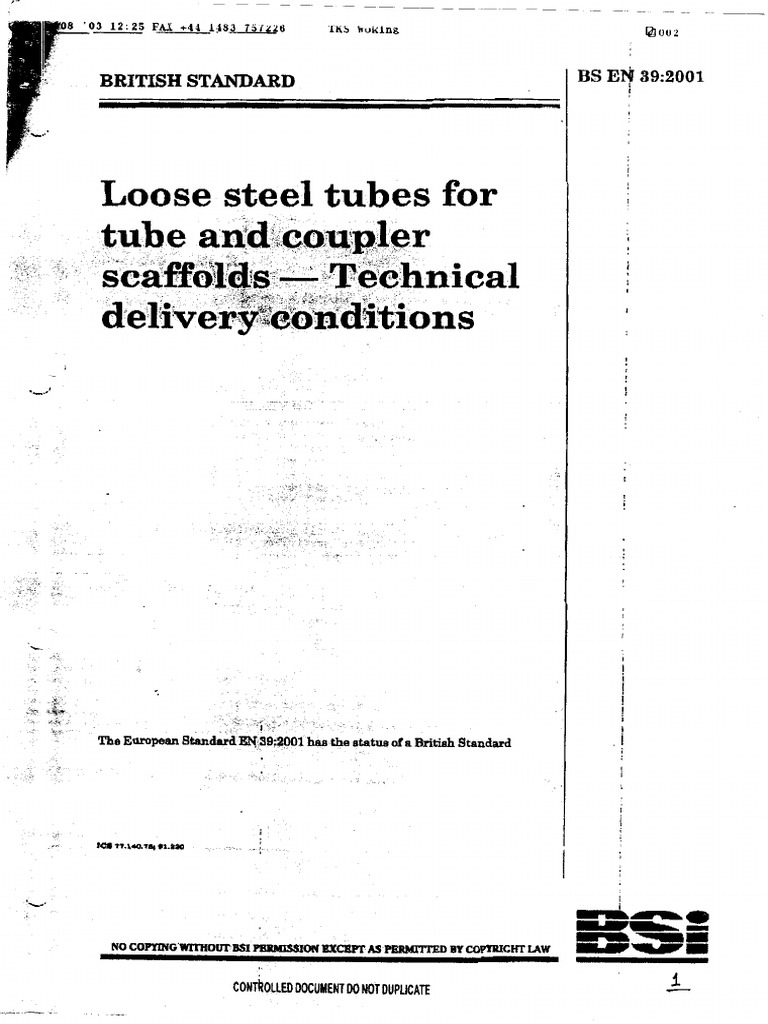 BS en 39 | PDF