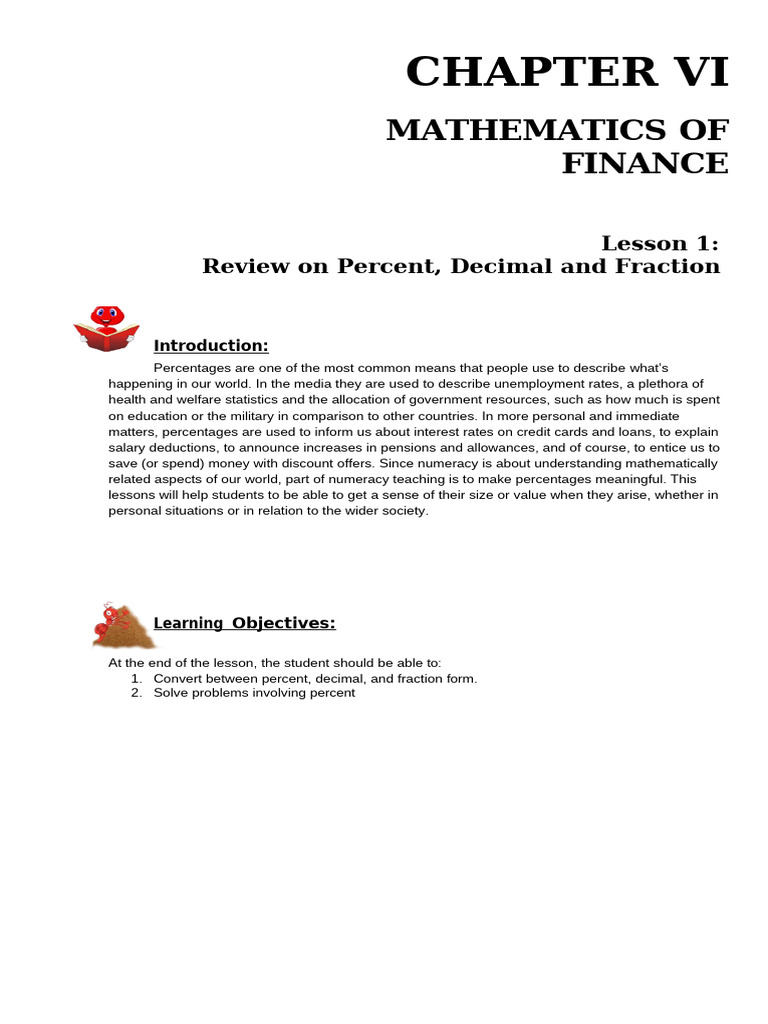 CHAPTER 6 Mathematics of Finance | PDF | Interest | Compound Interest