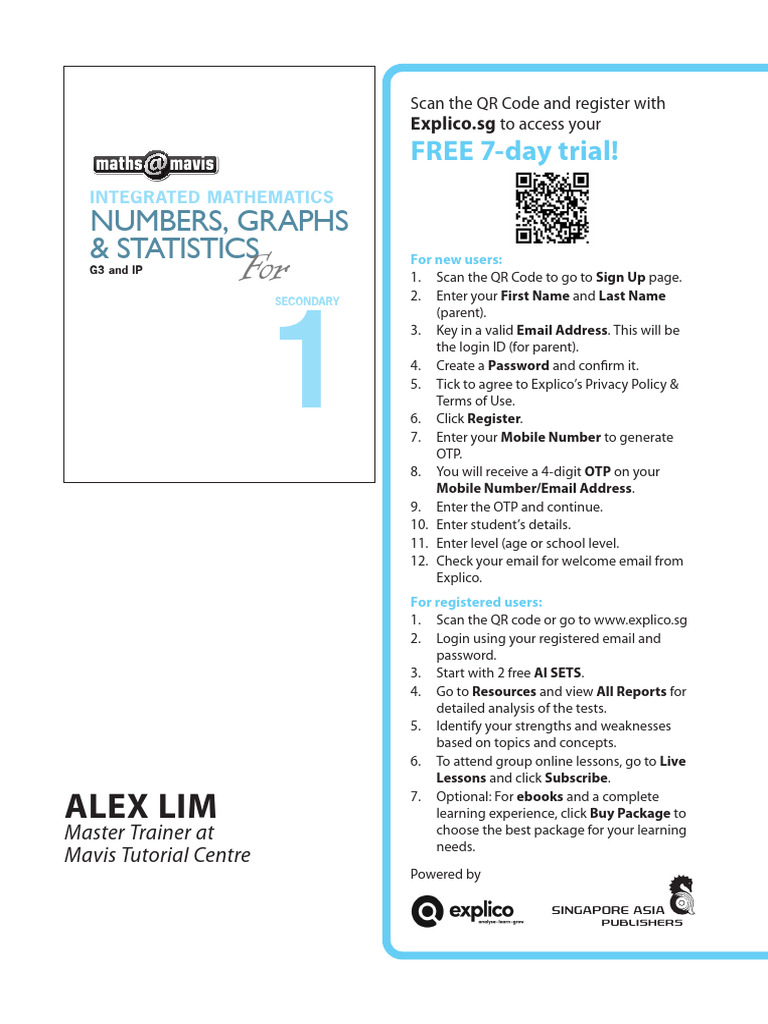 Integrated Mathematics Numbers, Graphs & Statistics For Secondary 1 (g3 ...