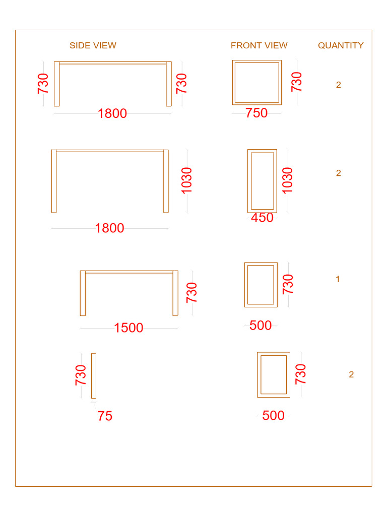 Iron Frame For Tables | PDF