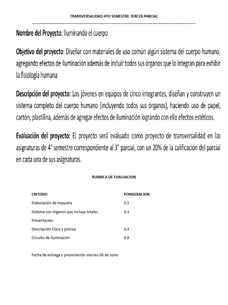 Transversalidad 4to Semestre Tercer Parcial | PDF
