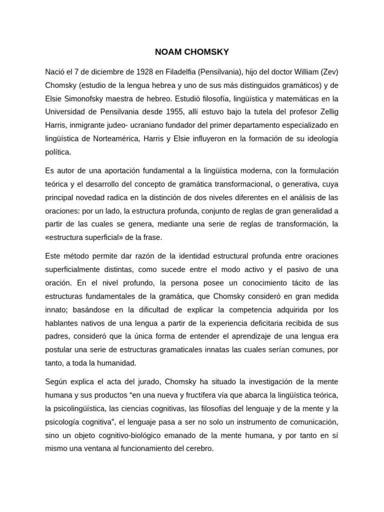 Noam Chomsky | PDF