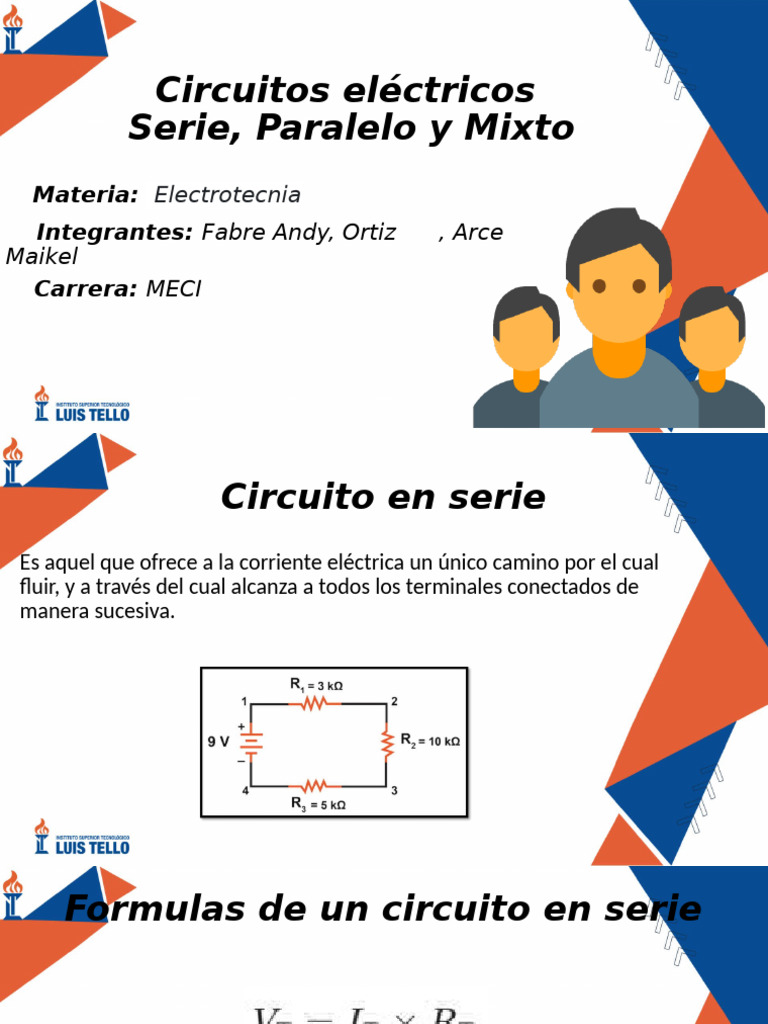 Circuitos Eléctricos: Serie, Paralelo y Mixto | PDF
