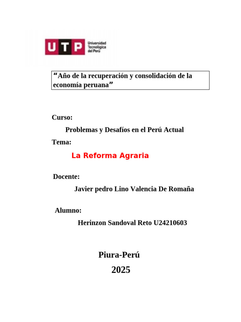 La Reforma Agraria[1] | PDF | Reforma agraria | Agricultura