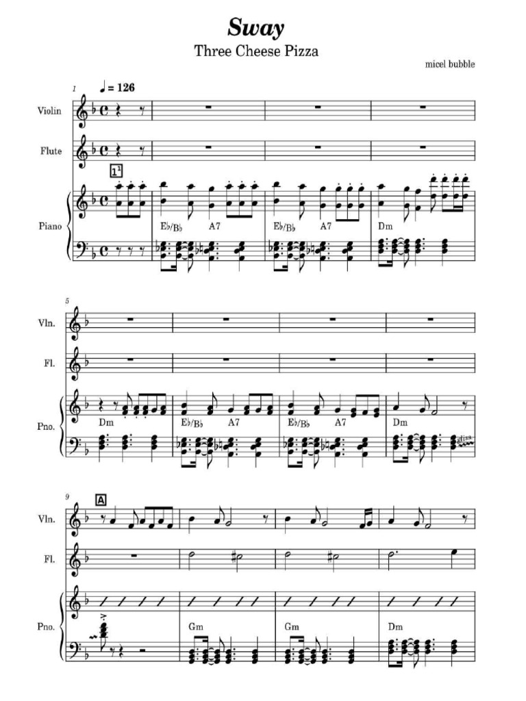 Sway - Michael Bublé | PDF