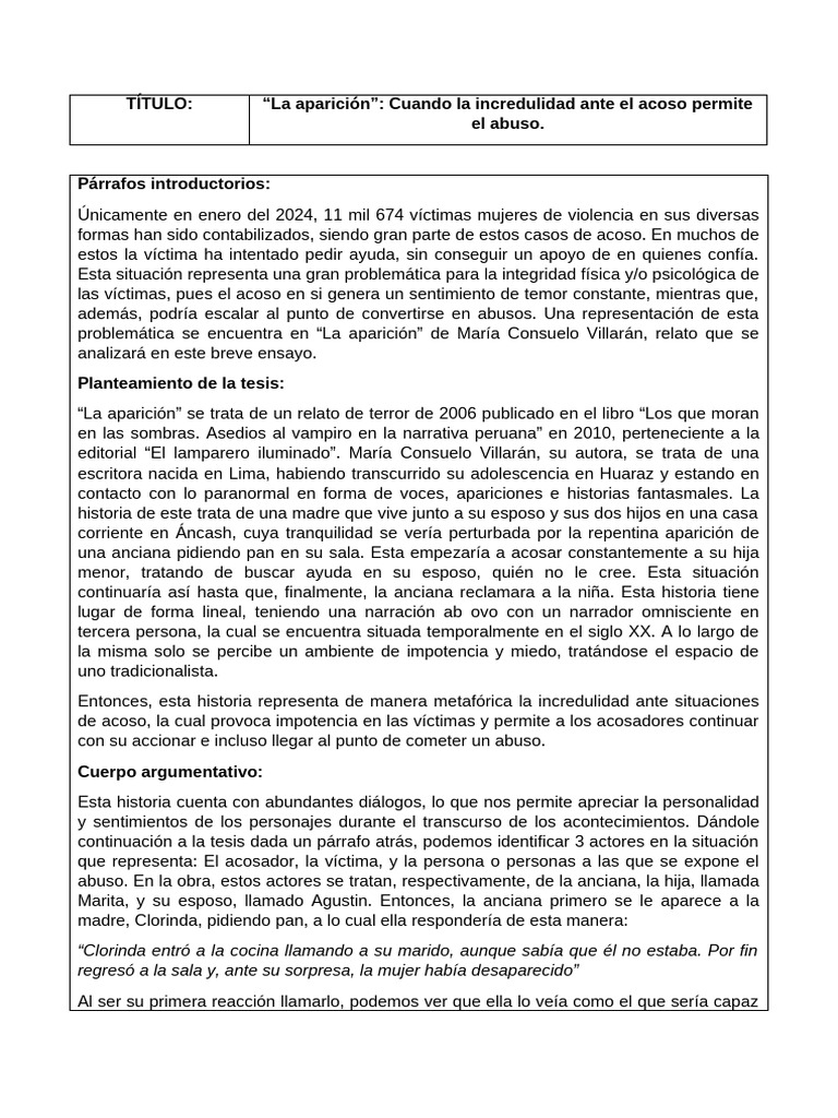 Actividad Sumativa N°1 - Exp 3 - 9TH | PDF | Intimidación