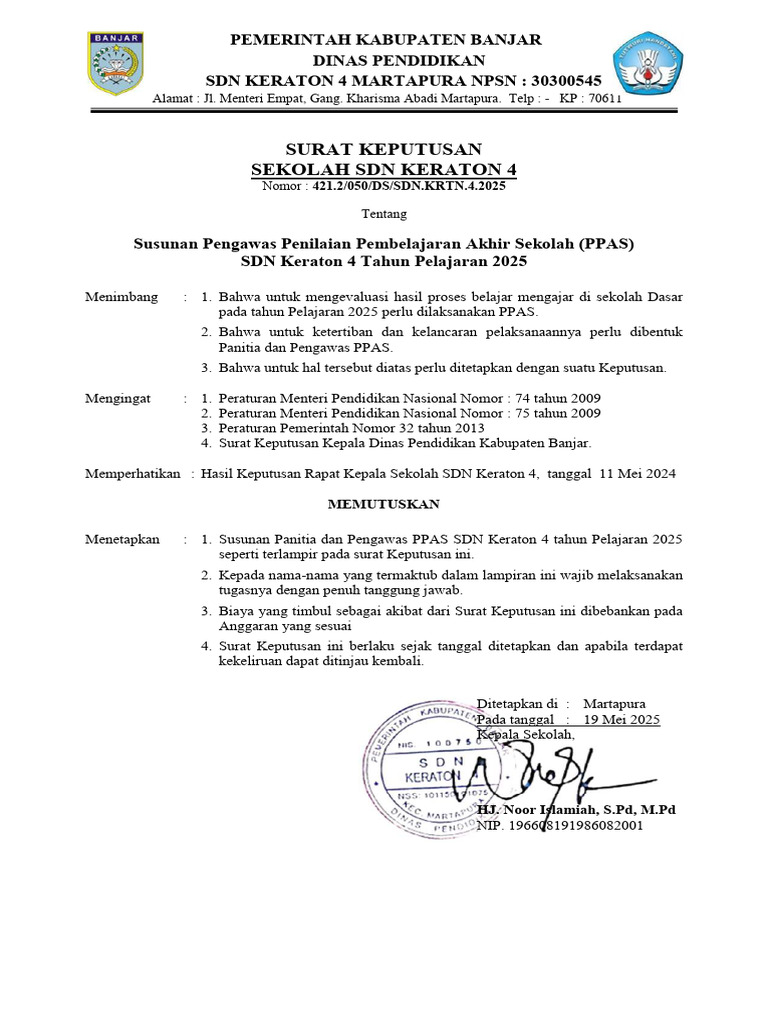 k4 SK Panitia Ppas 2024 | PDF