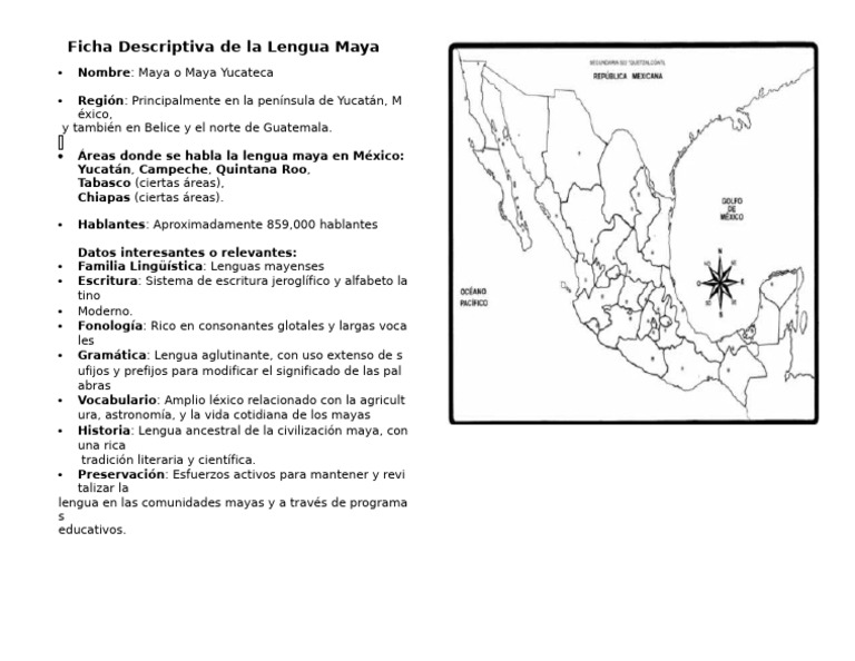 Ficha Informativa de Los Mayas | PDF