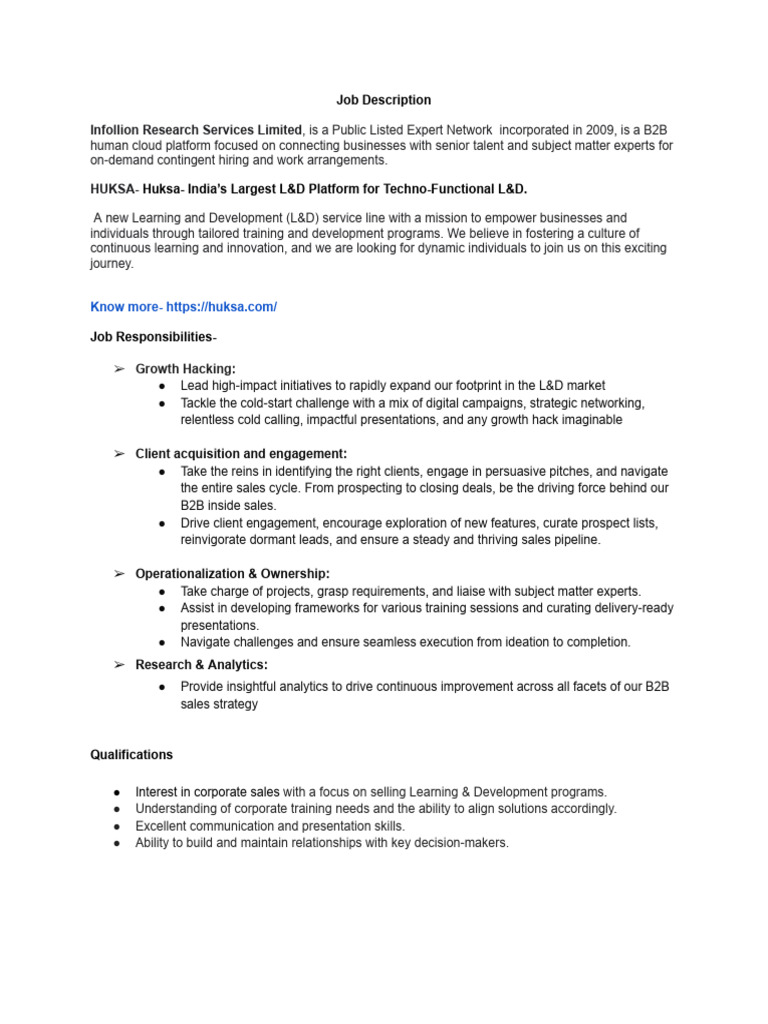 Associate - Growth Operations | PDF