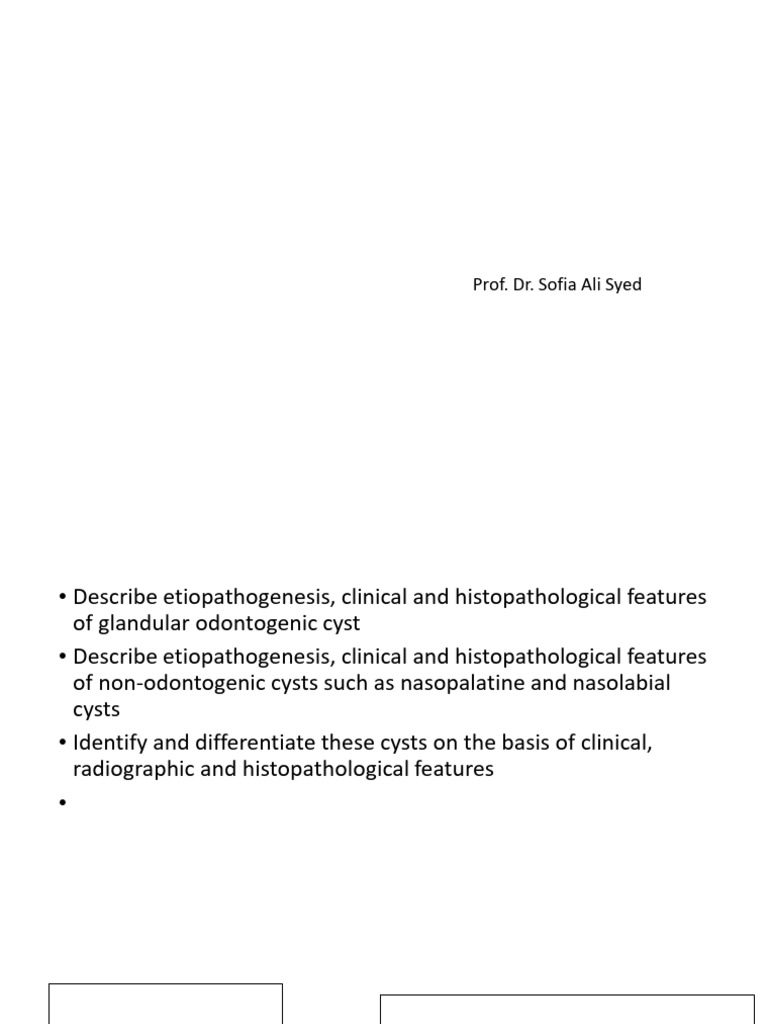 Glandular Odontogenic Cyst& Cyst of Vestigial Ducts | PDF | Epithelium ...