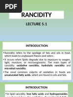 Rancidity in Food: Causes and Prevention | PDF | Fatty Acid | Antioxidant