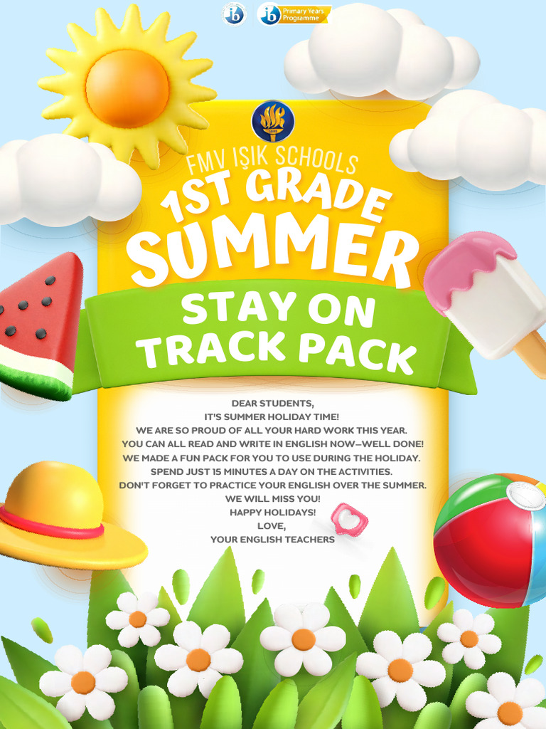 Summer Activities for Grade 1 Students | PDF