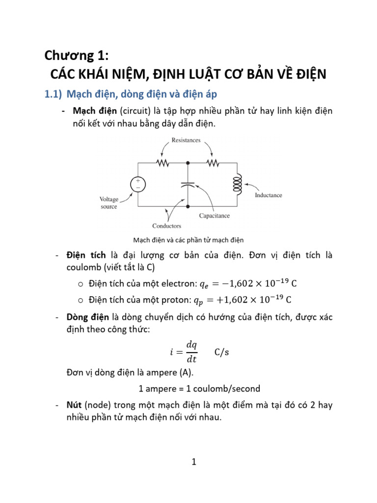 Baigiang KTDDT ch1 2024 | PDF
