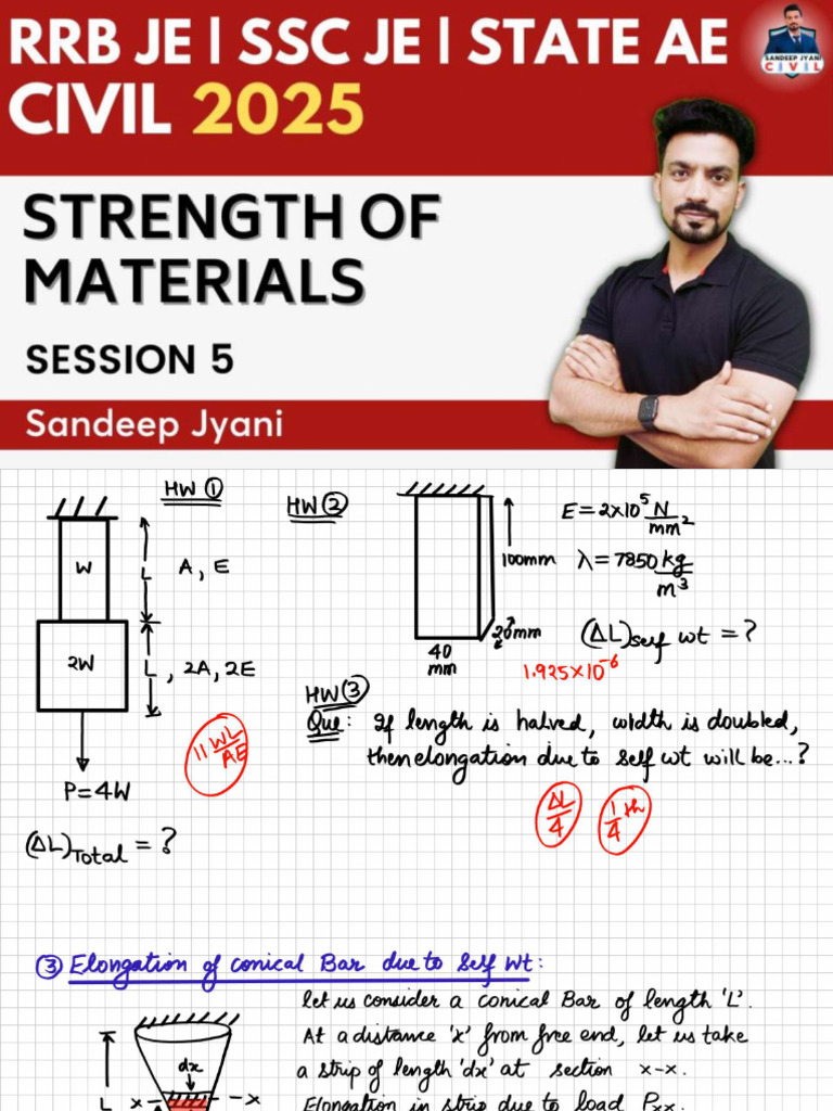 006 Strength of Materials Stress and Strain 5 Application of | PDF