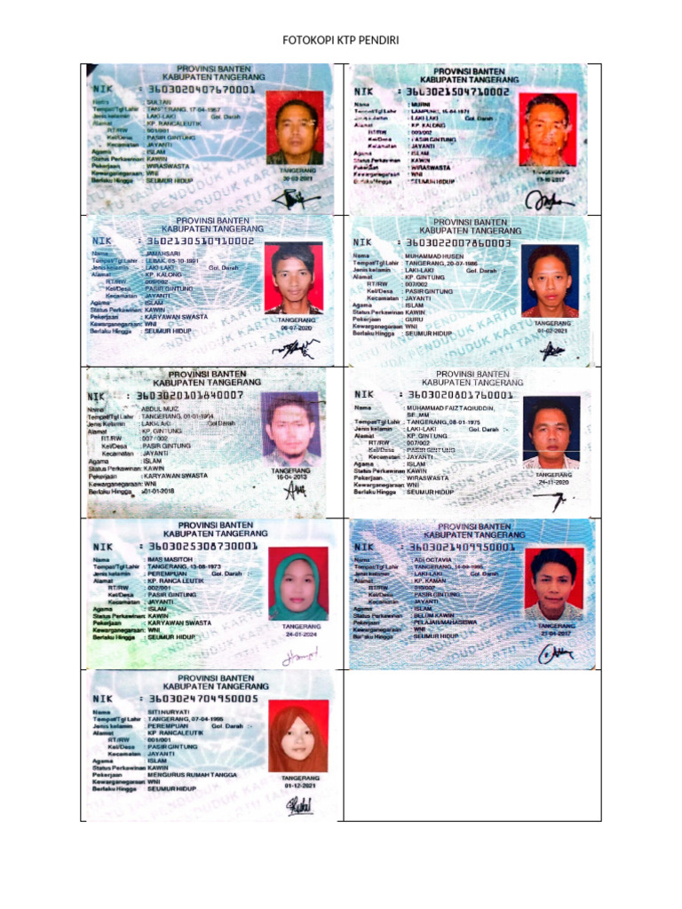 Lampiran 4 (Fotokopi KTP Pendiri, Pengurus Dan Pengawas) | PDF