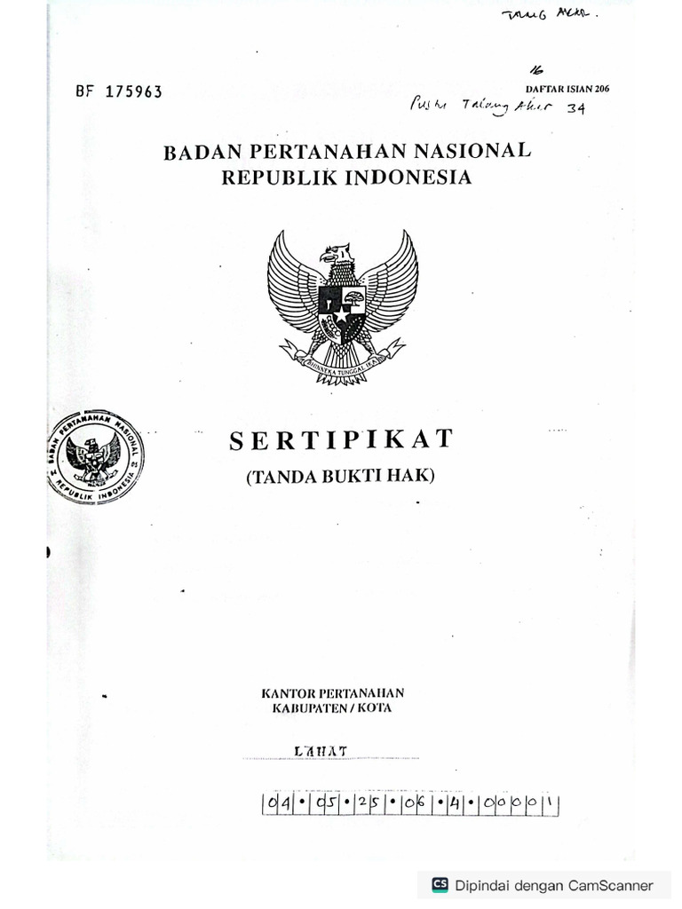 Sertifikat Pustu | PDF