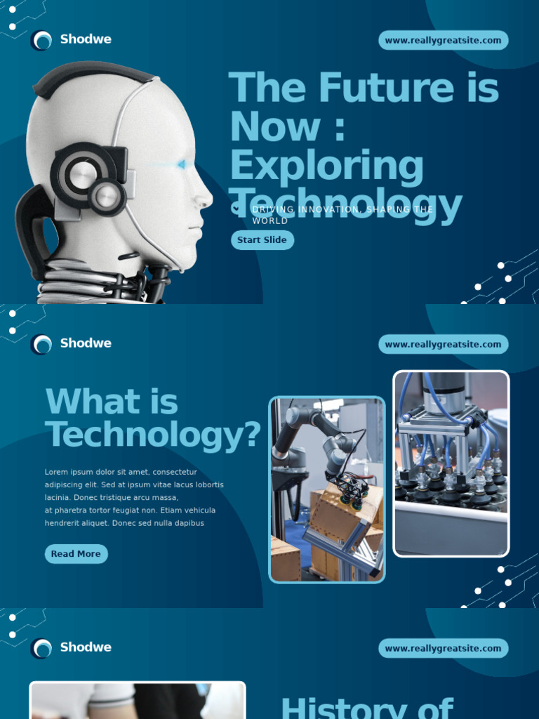 Blue Modern Technology Presentation | PDF