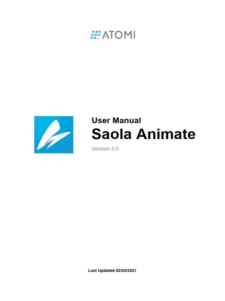 Saola-Animate v3.0 UserManual en | PDF | Software | Computing