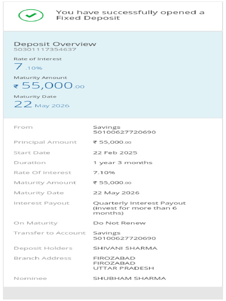 Open Deposits - 22022025 | PDF