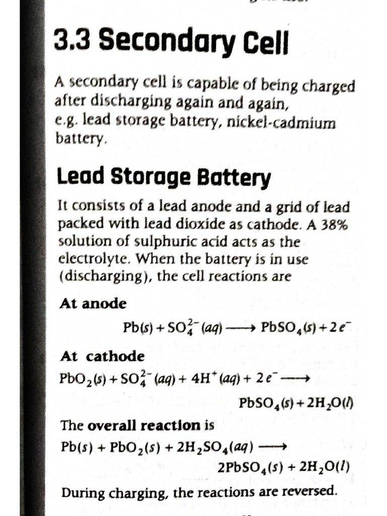 Secondary Batteries | PDF