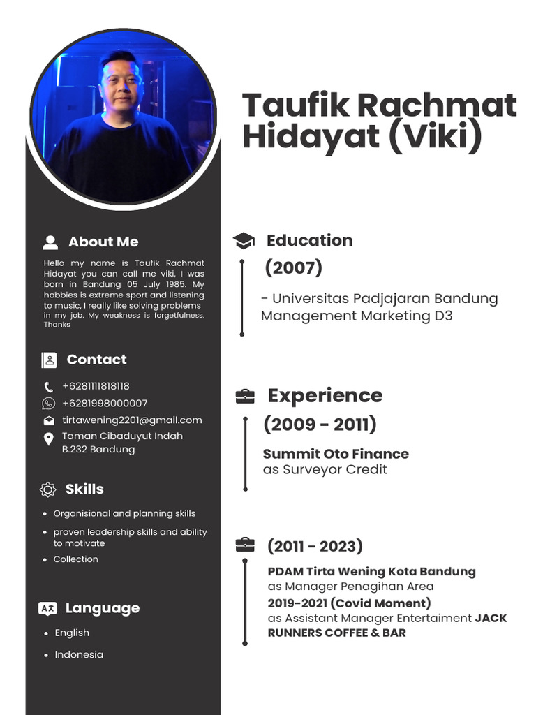 Taufik Rachmat Hidayat's Resume | PDF