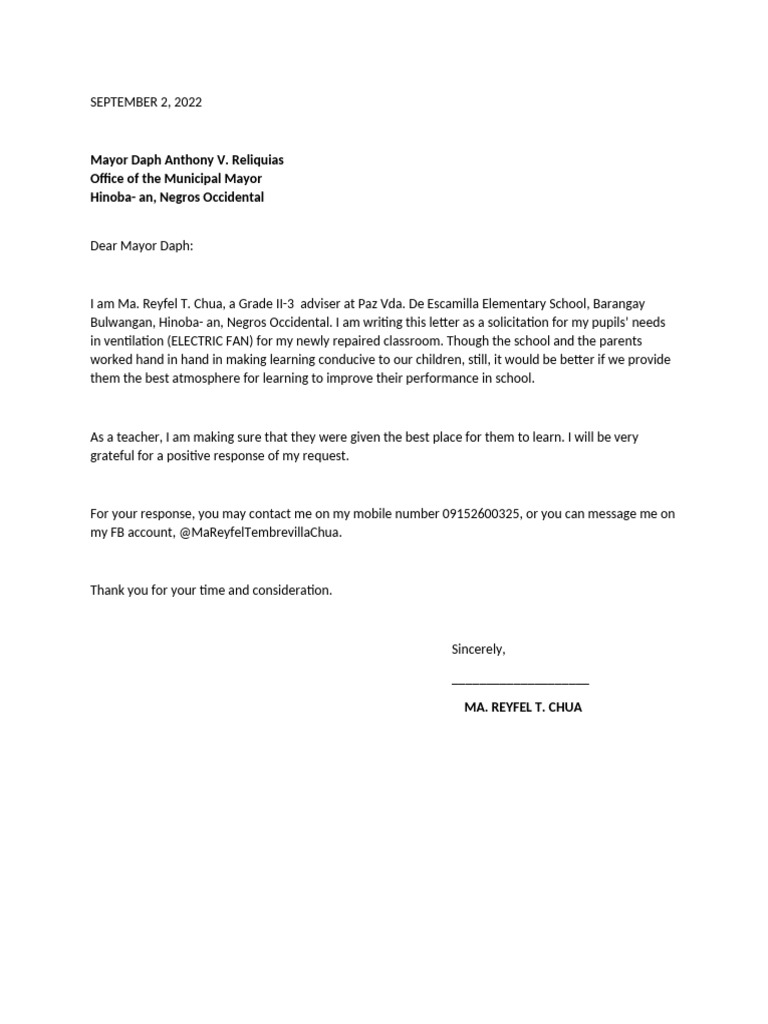 Letter Solicitation | PDF