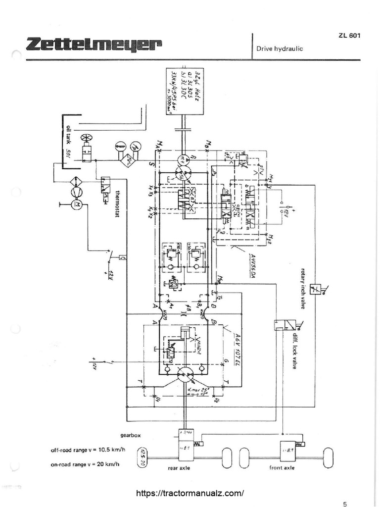 Zettelmeyer Drive Hydraulic Electric Wiring Diagram | PDF
