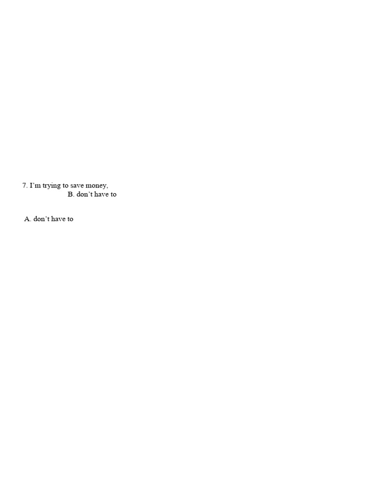 Exercise 1: Choose The Correct Option | PDF