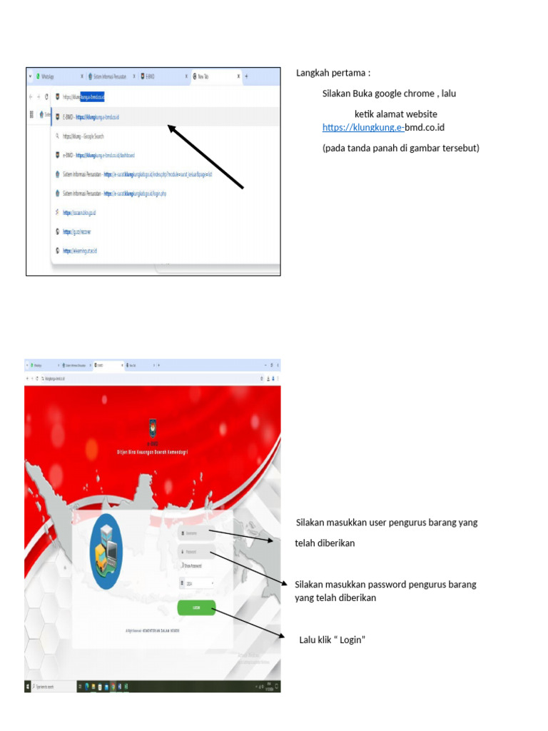 Panduan Login e-BMD Klungkung | PDF