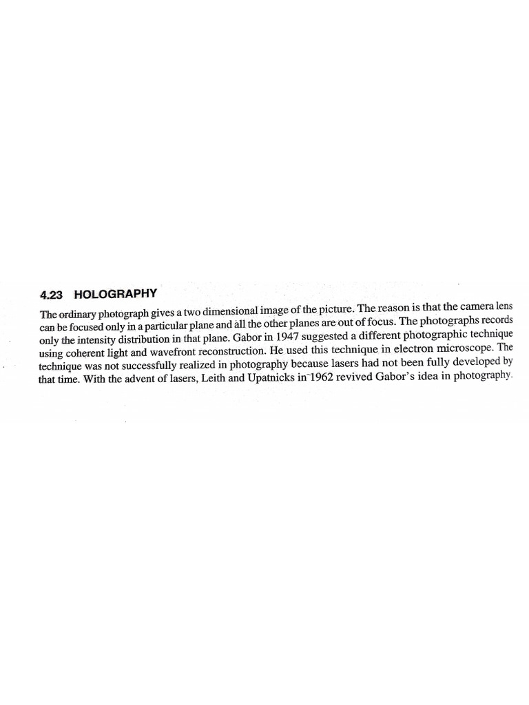 Holography | PDF