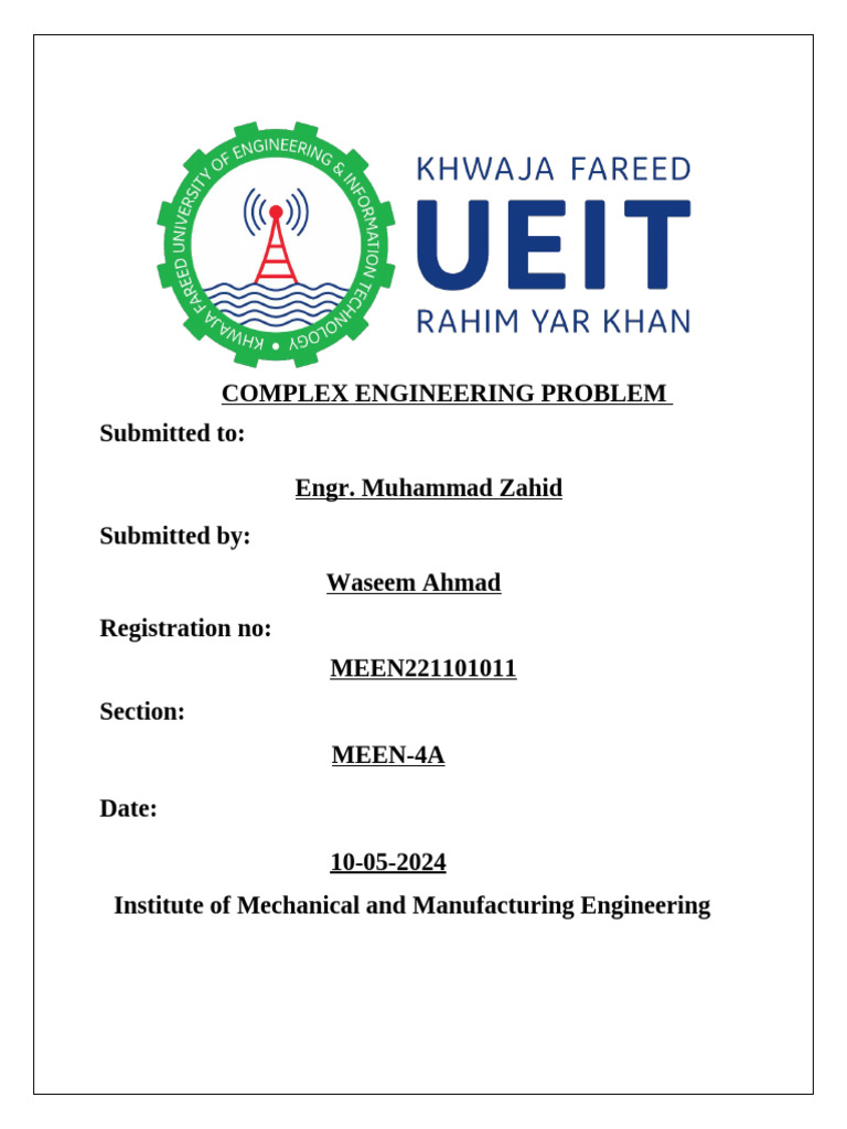 Complex Engineering Problem 11 | PDF | Composite Material | Beam ...