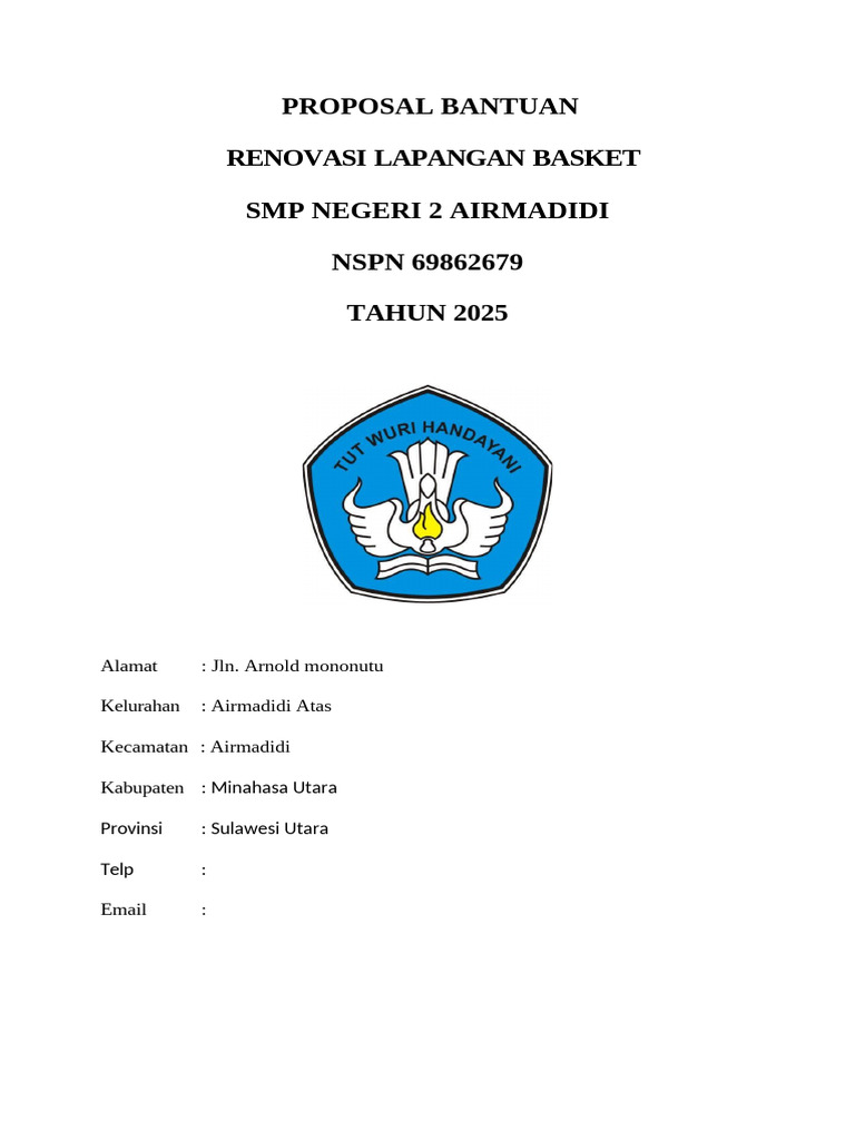 Proposal Renovasi Lapangan Basket | PDF