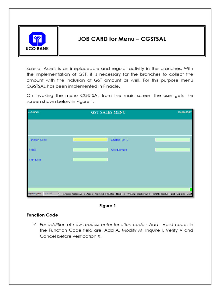 Cgstsal Job Card | PDF | Debits And Credits
