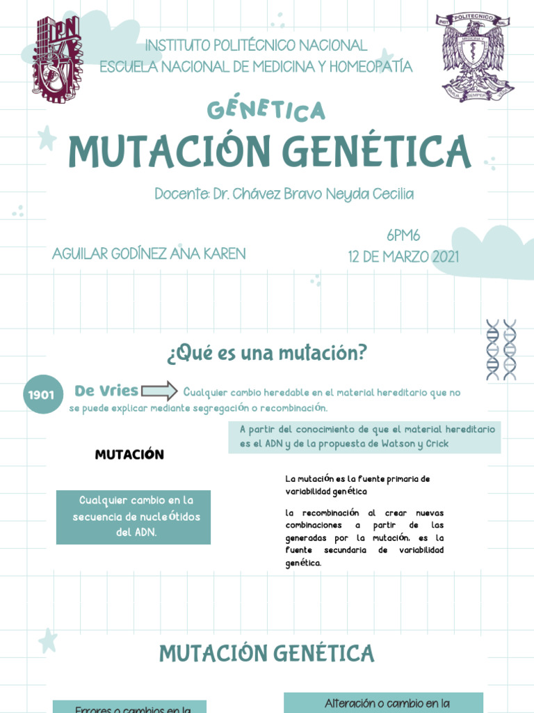 MUTACIONES | PDF | Mutación | Gene