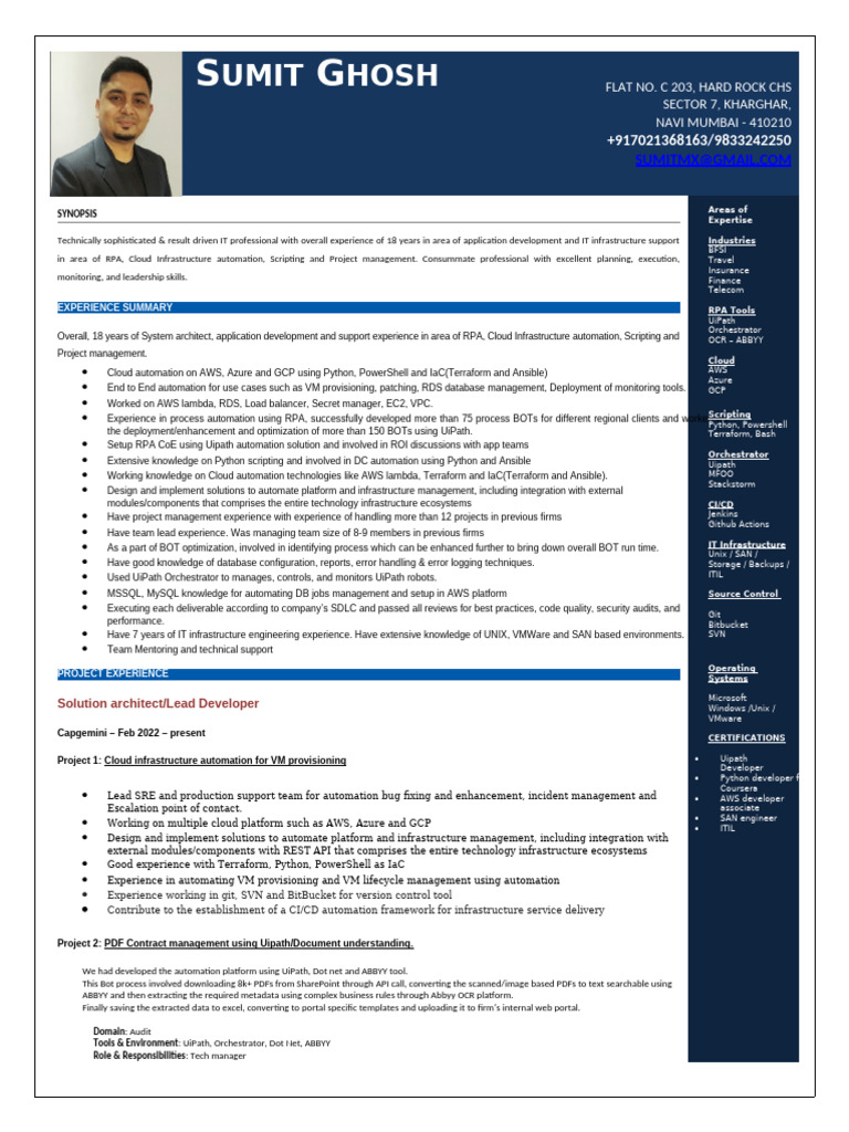 Sumit Ghosh Production Engineering | PDF | Backup | Microsoft Sql Server