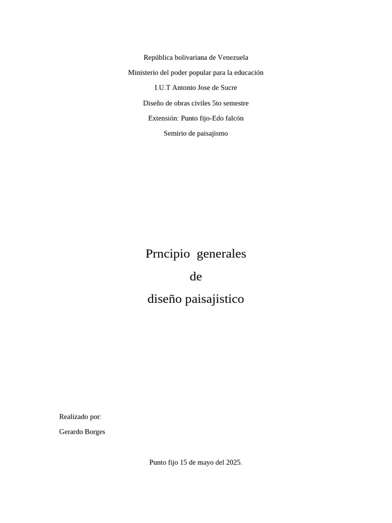 seminario | PDF | Paisaje | Entorno natural