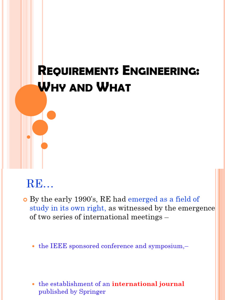 CS652 - 3 System RE Why and What | PDF