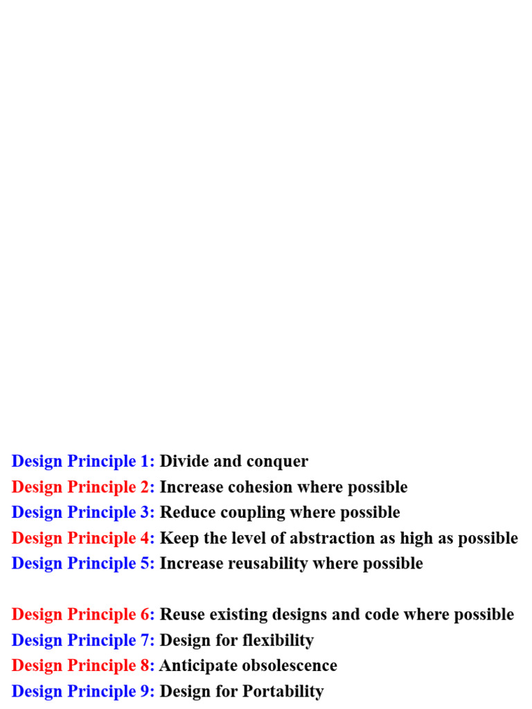 CS652 - 8 Design Principles | PDF | Class (Computer Programming ...