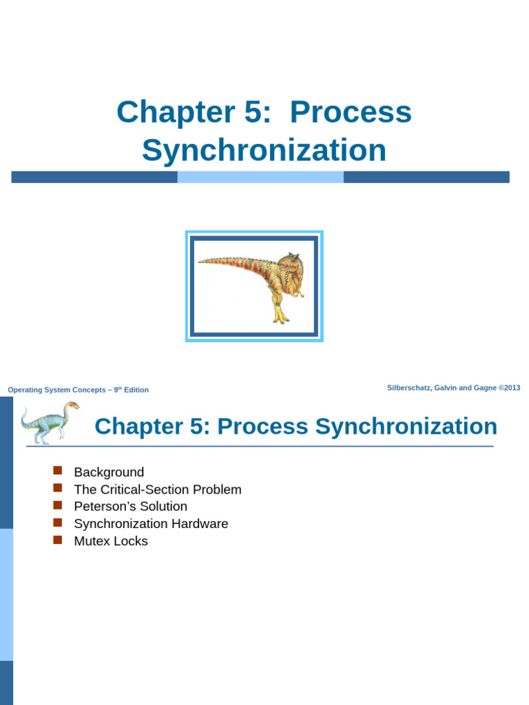 12. Process Synchronization | PDF | Operating System | Operating System Technology