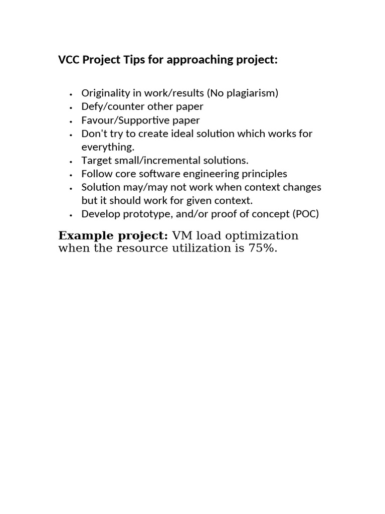 Project Guidelines | PDF