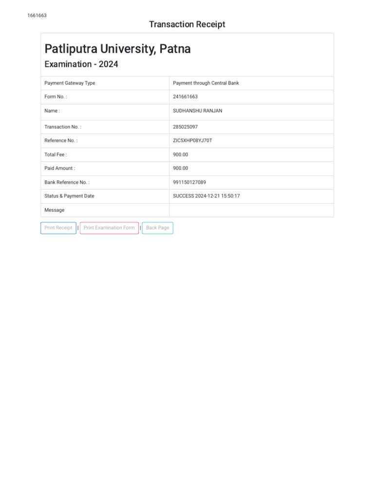 Pg1 Payment Receipt | PDF