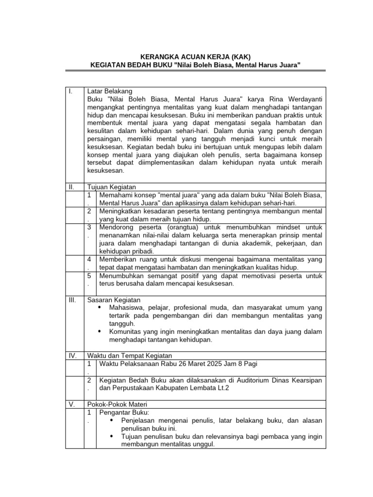 Kak Bedah Buku - Ok Revisi | PDF