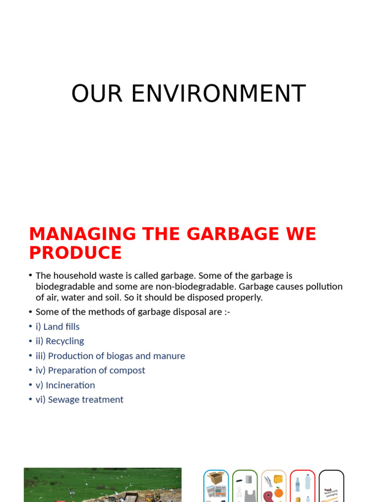 Our Environment-Garbage | PDF