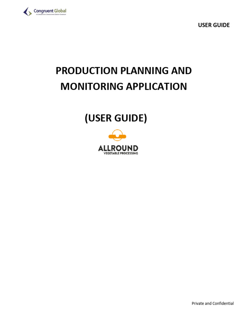 Draft UserGuide Allvegetables | PDF | Information Technology Management | Computing