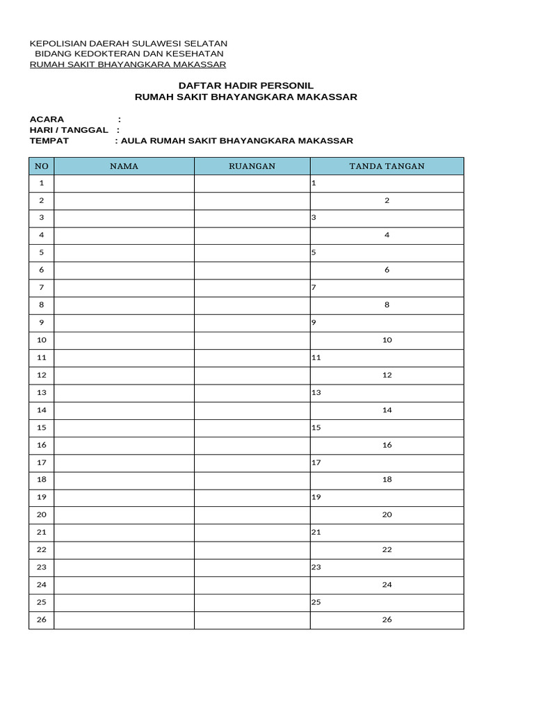 ABSEN Peserta | PDF