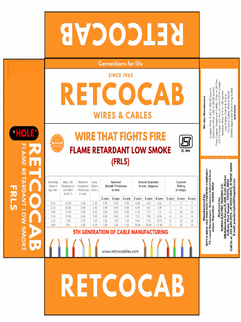 Retco Box 22 Front Design | PDF