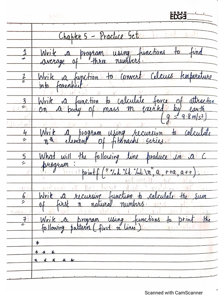 Chapter 5 - Practice Set | PDF