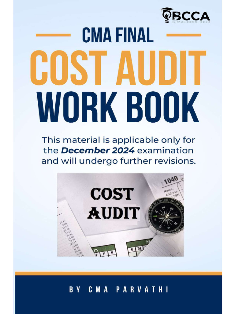 Cost Audit Work Book | PDF | Audit | Financial Accounting