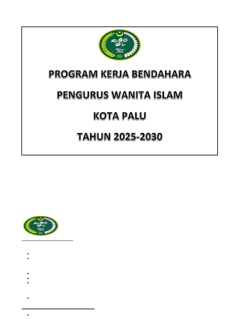Program Kerja Bendahara PD Kota New | PDF